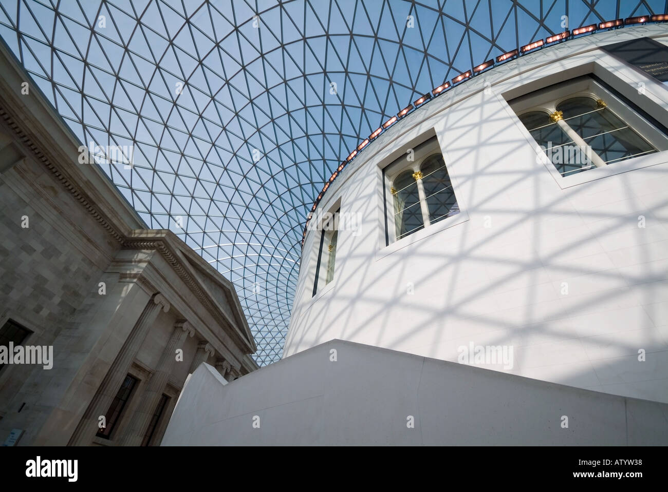 The Glass Covered Courtyard of the British Museum Stock Photo - Alamy