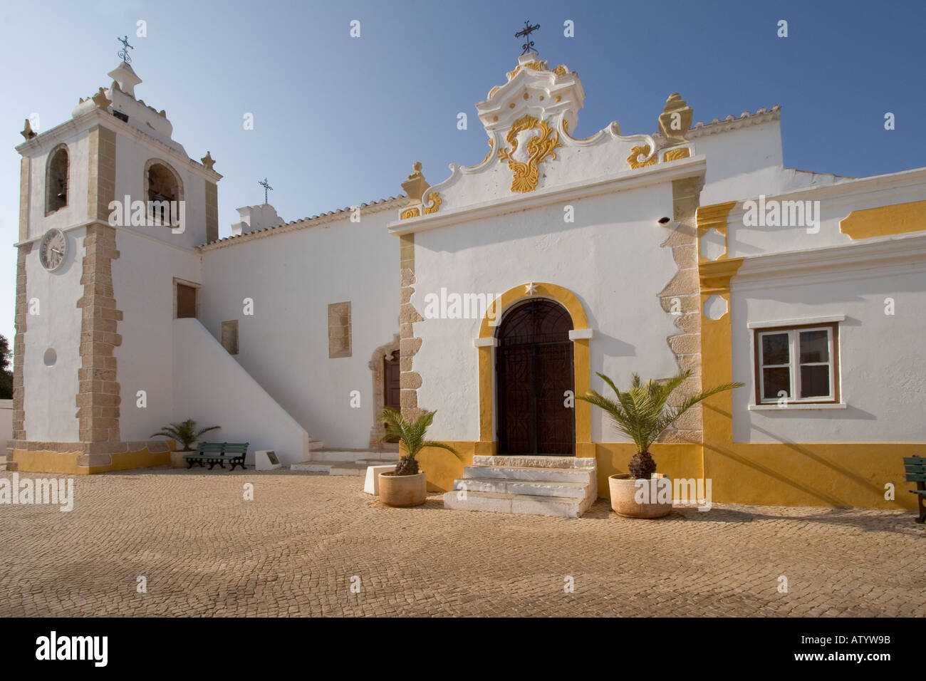 Church Alvor Portugal Stock Photo - Alamy
