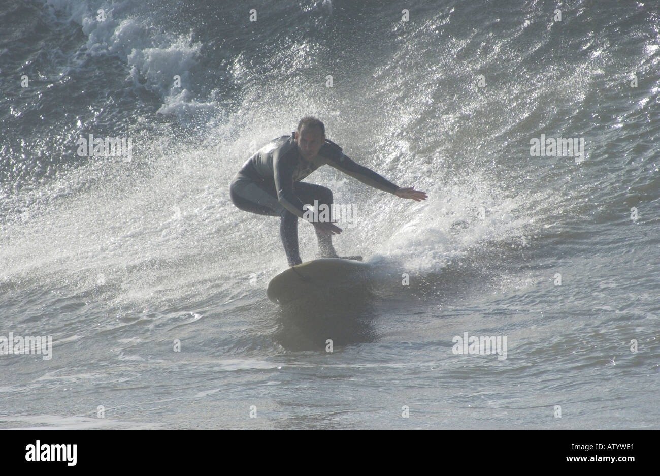BRITISH LONGBOARD SURFING CHAMPS SAUNTON SANDS DEVON 15TH OCT 2005 ...