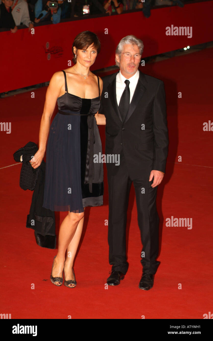 Richard Gere with his wife Carey Lowell Rome Intenational Film Festival ...