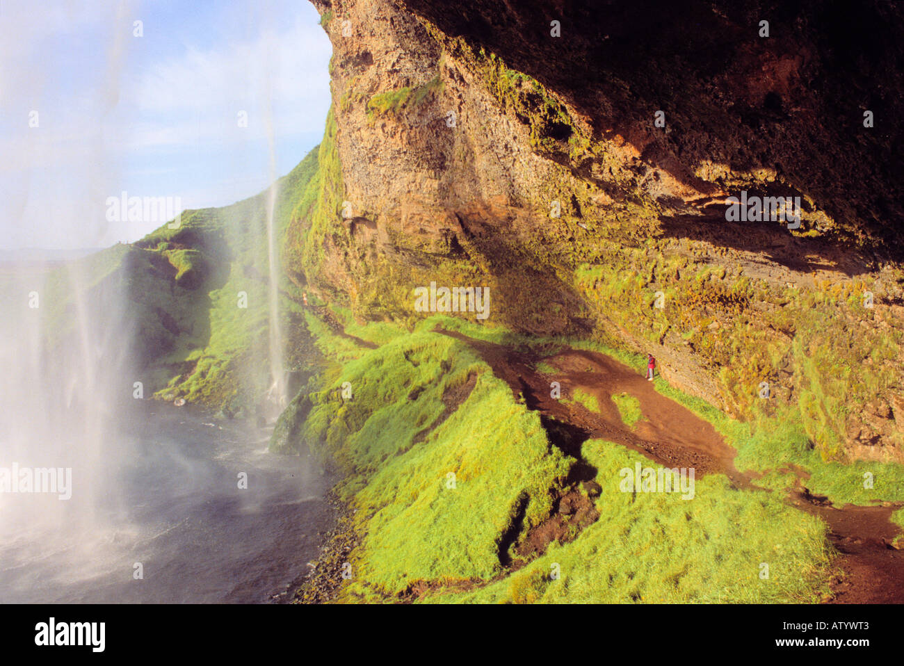 Ofaerufoss waterfall Iceland Polar Regions Stock Photo - Alamy