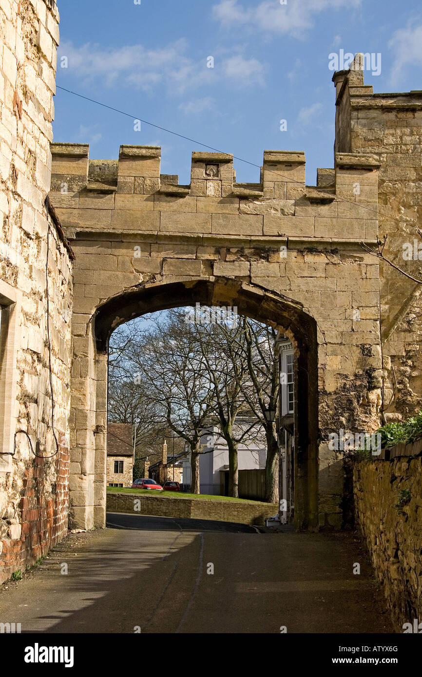 Lincoln city wall gate hi-res stock photography and images - Alamy