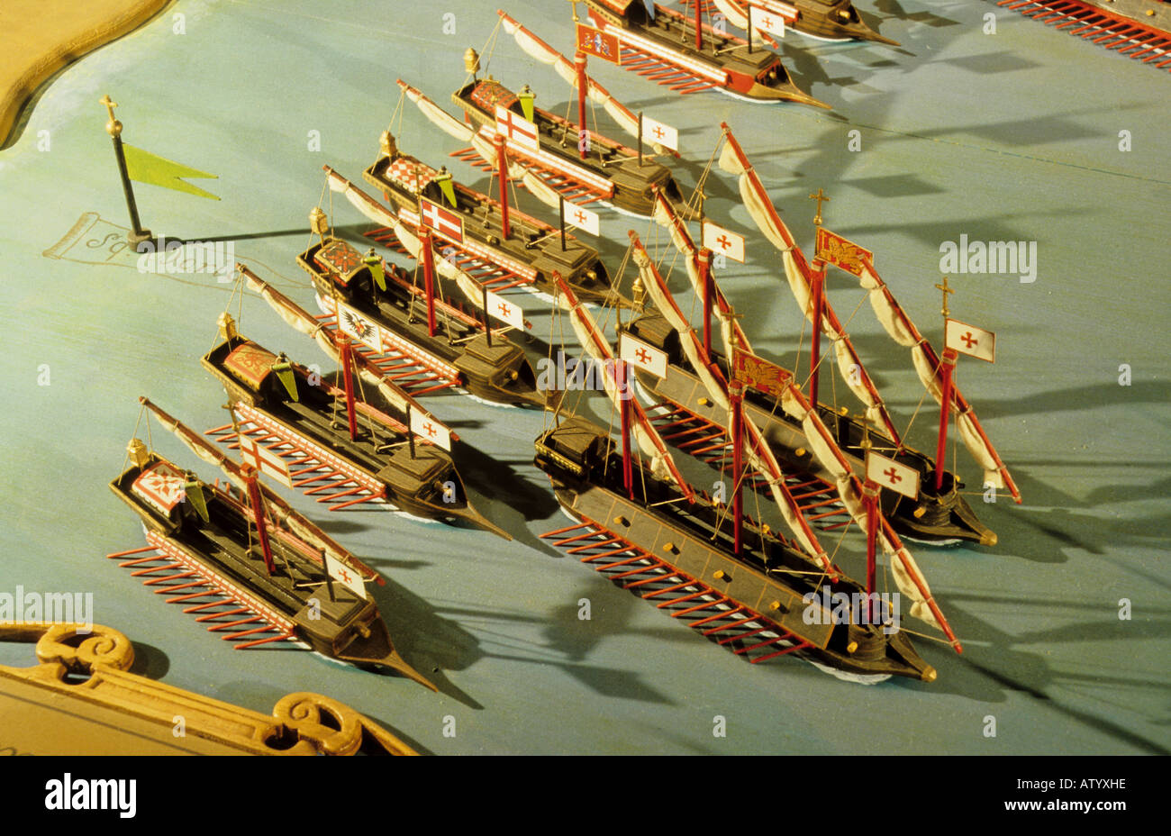 Lepanto battle array Museum Rivalta castle Gazzola Emilia Romagna Italy ...