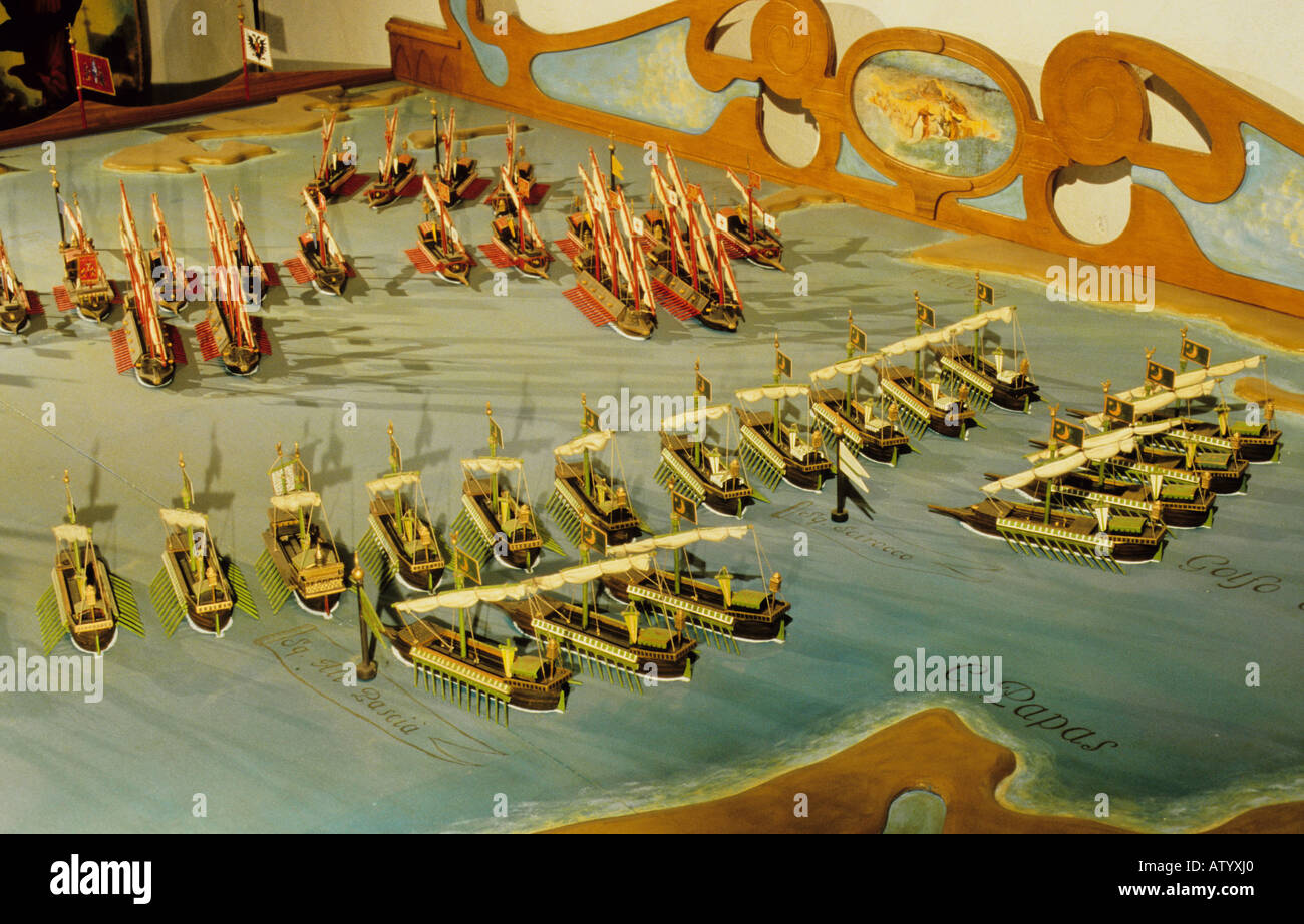 Lepanto battle array Museum Rivalta castle Gazzola Emilia Romagna Italy ...