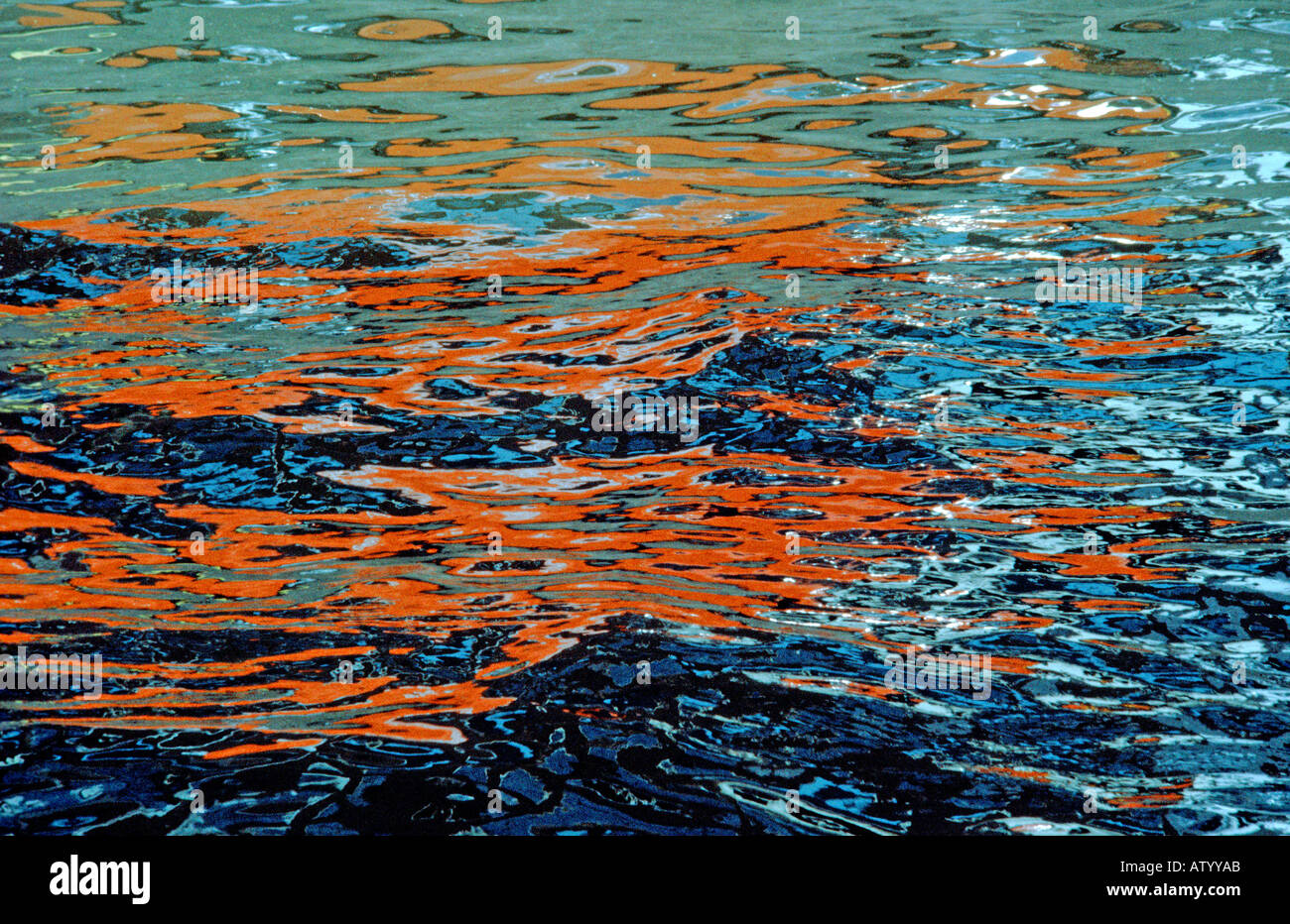 Reflections In The Sea In Torquay In Devon In England Stock Photo - Alamy