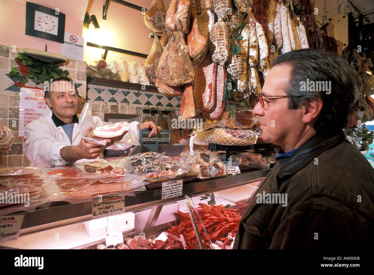 Antica Norcineria Viola pork butcher s shop Rome Lazio Italy Stock ...