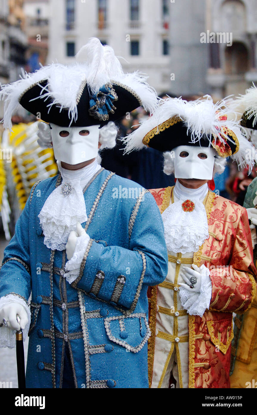 Participants in the Venice Carnival dress up seen around Saint Marks ...