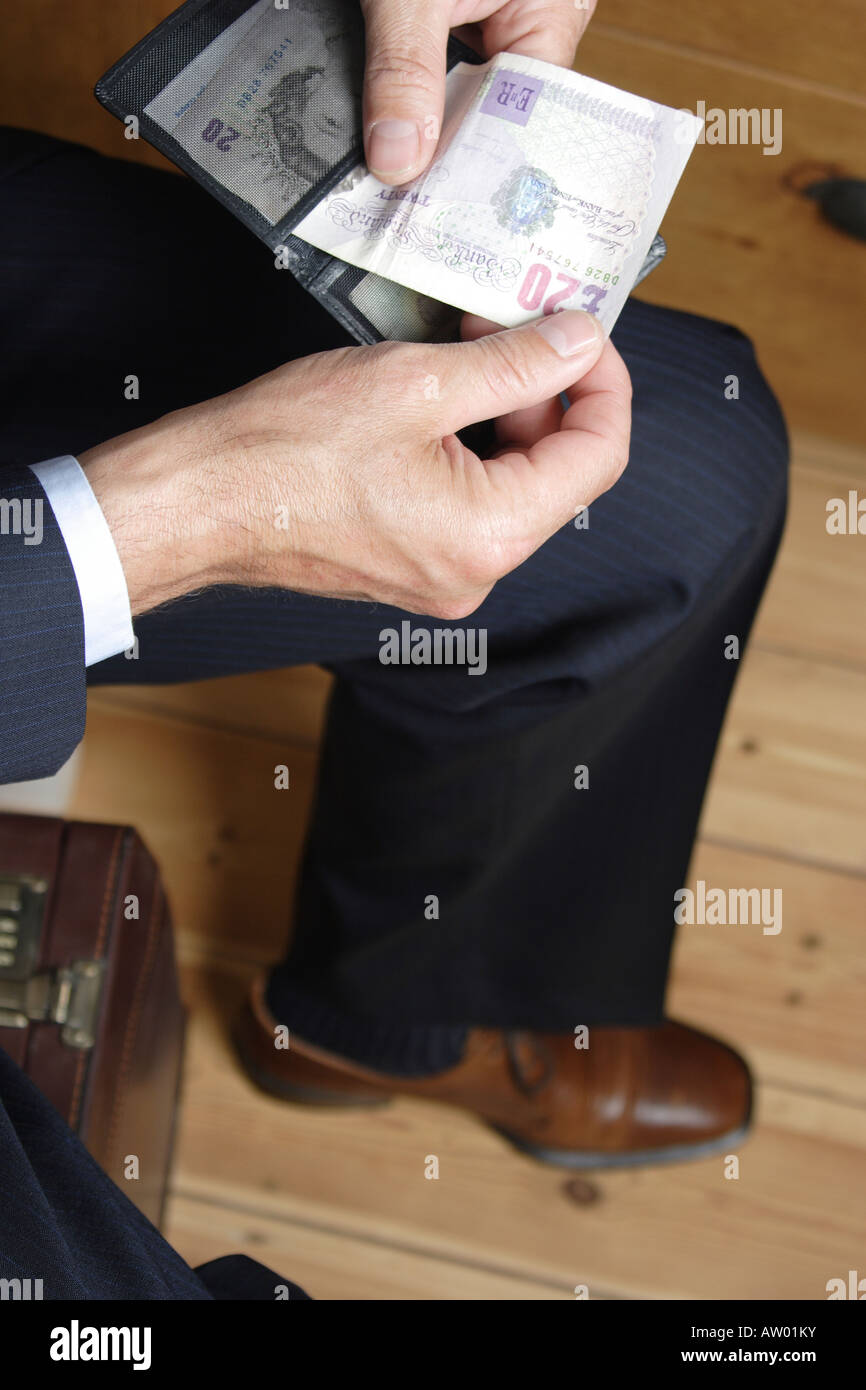 business man counting money Stock Photo - Alamy