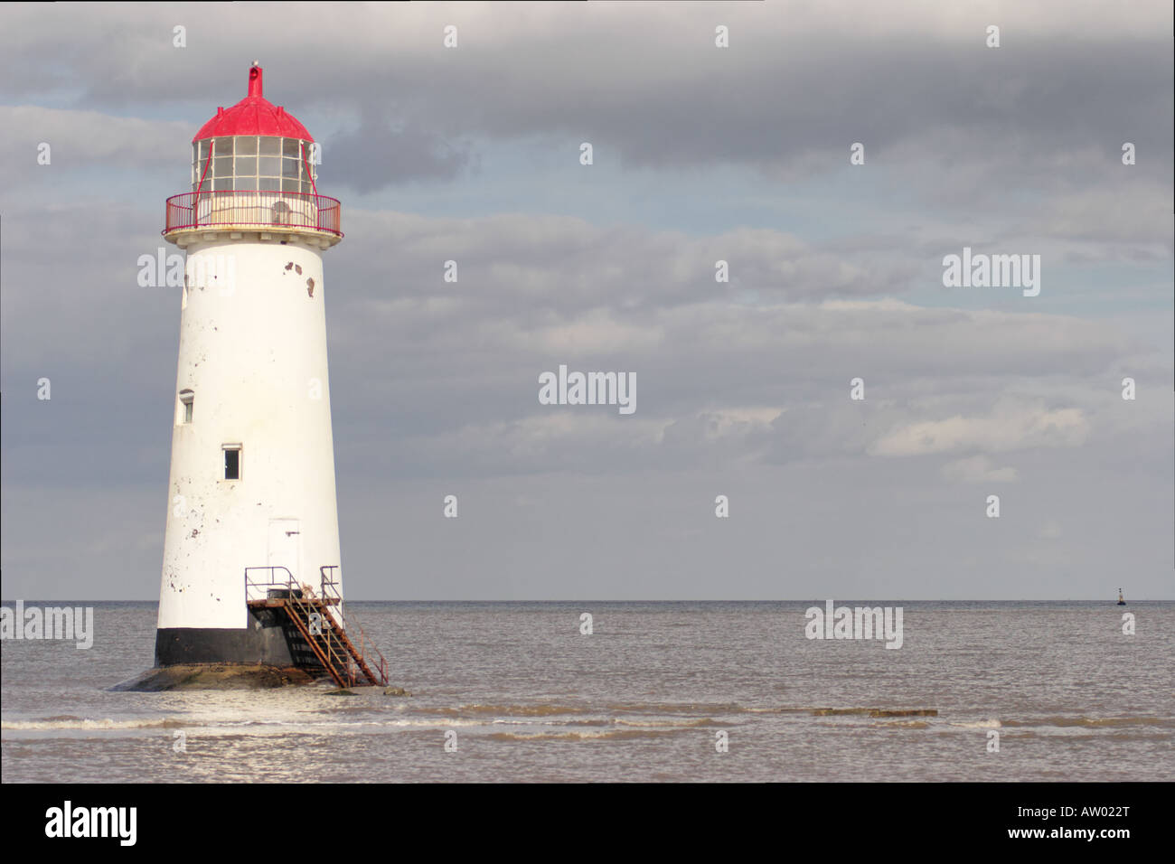 Talacre Lighthouse, Point of Ayr, Flintshire, North Wales, UK Stock ...