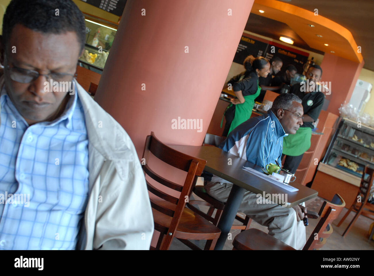 Coffee is an important aspect of Ethiopian lives. Cafe in Addis Ababa ...