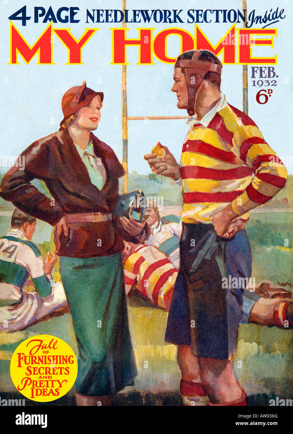 Old time magazine illustration hi-res stock photography and images - Alamy