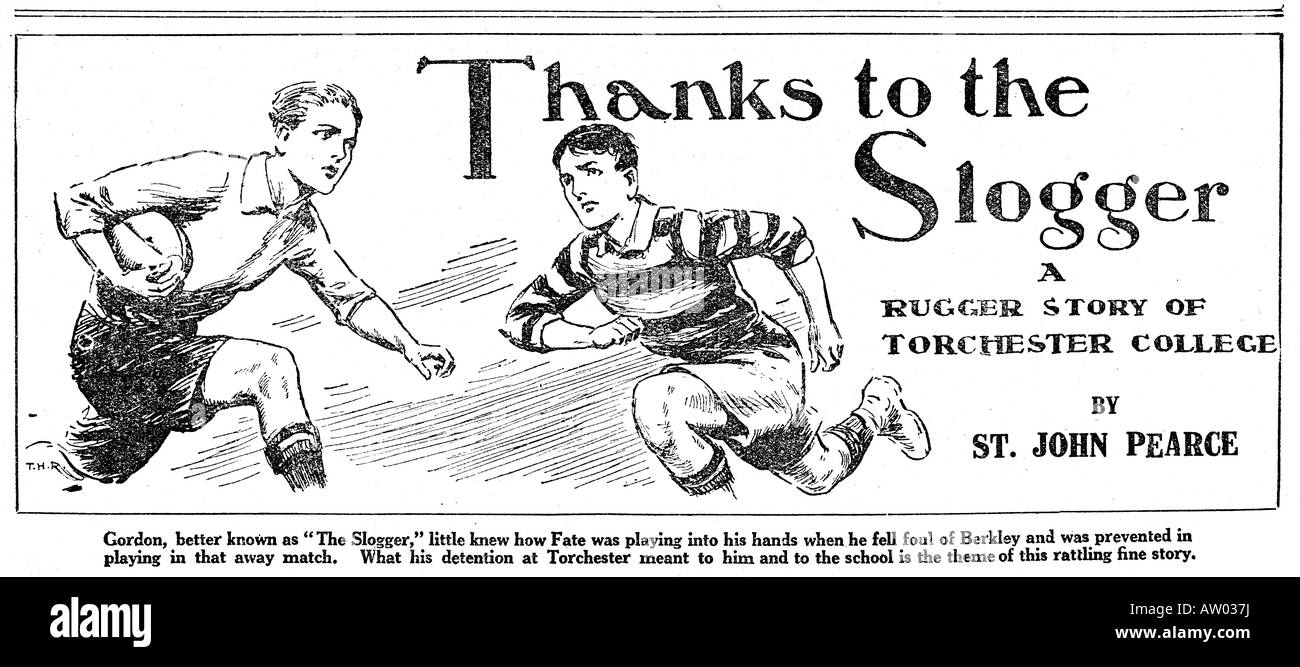 Thanks to the Slogger 1927 Illustration from a boys magazine of a ...