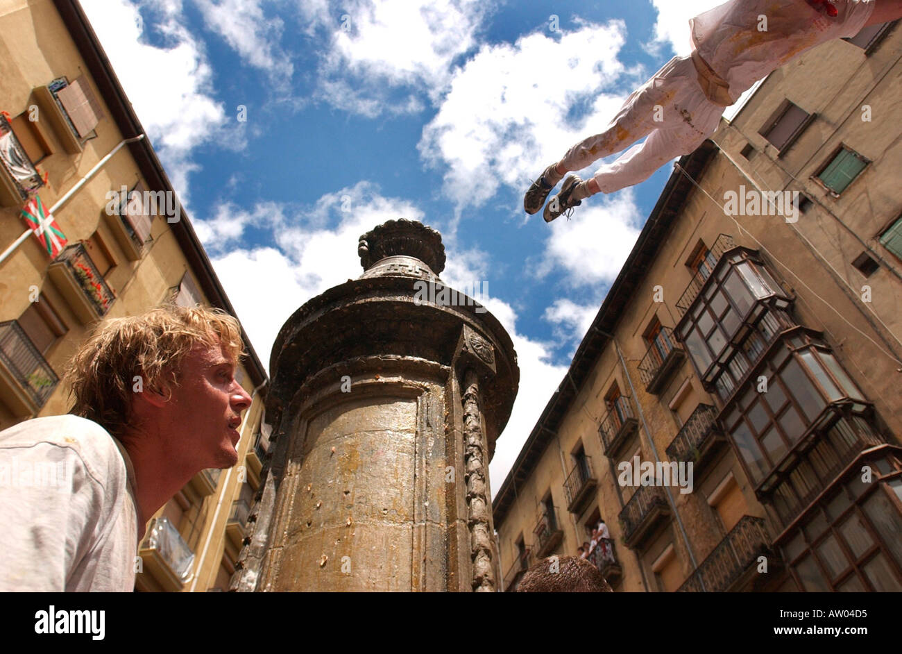 Muscle Bar Running of the bulls San Fermin Festival Pamplona Spain ...
