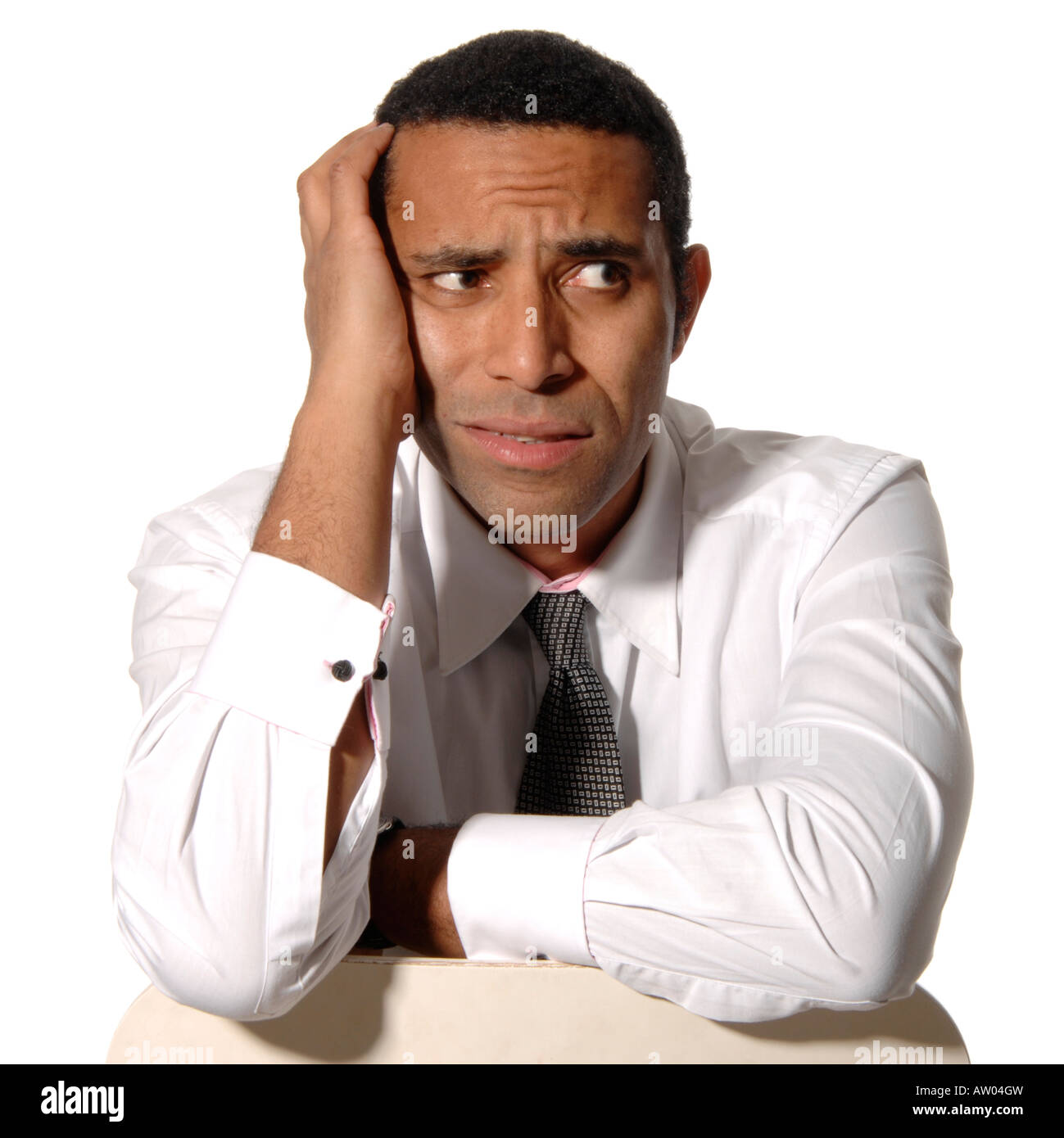 worried business executive Stock Photo - Alamy
