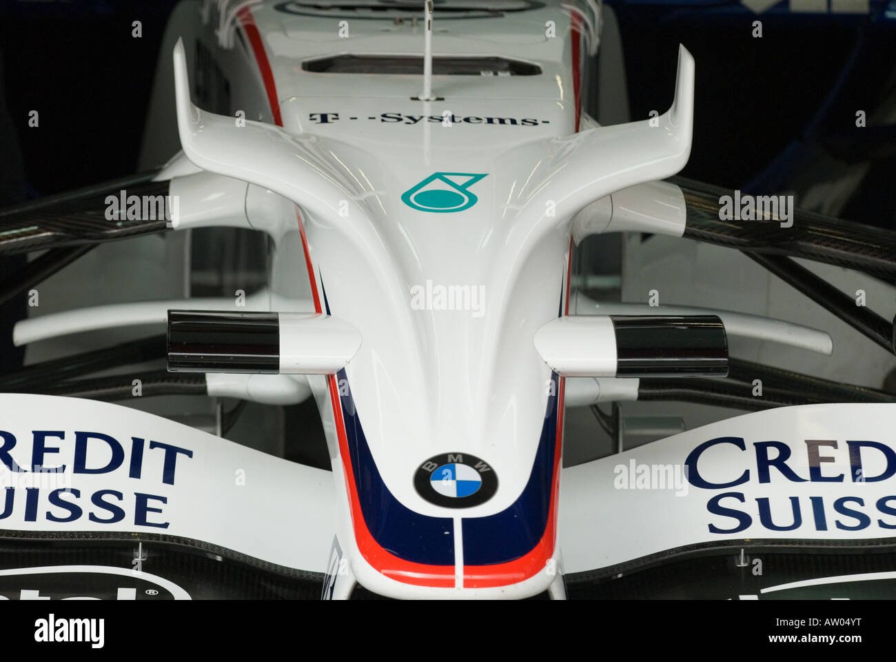 front wings on the BMW F1 08 during testing sessions in Feb 2008 Stock ...