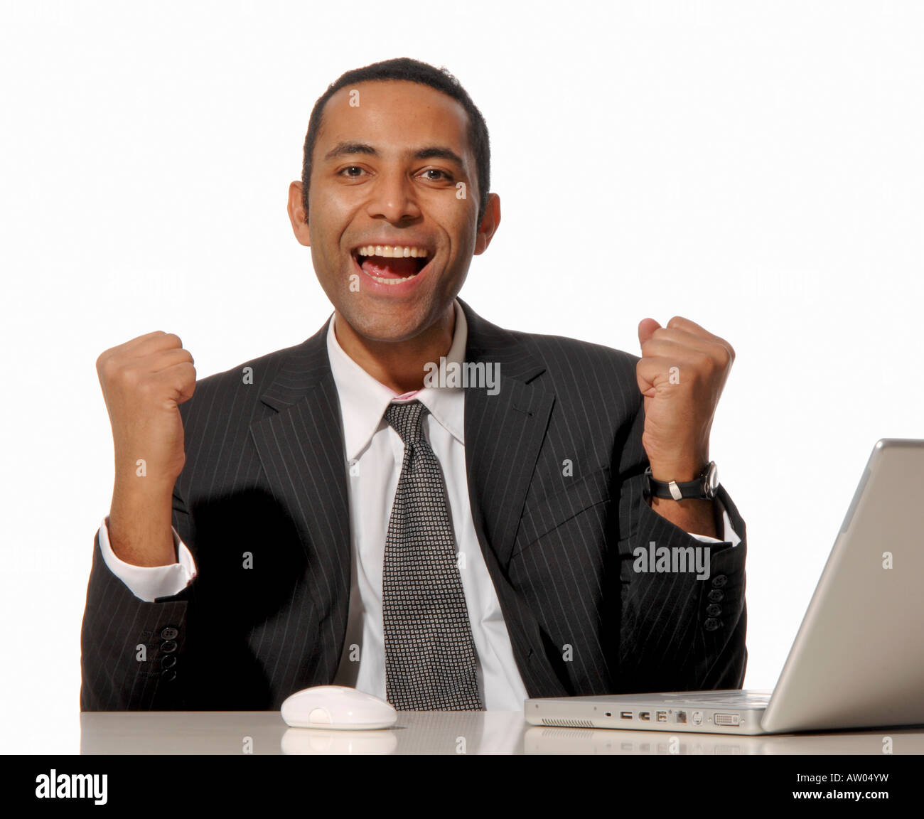 happy business executive Stock Photo - Alamy
