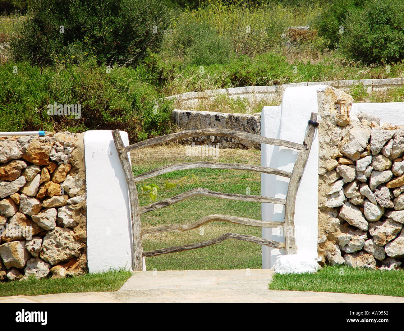 Minorcan wooden gate hi-res stock photography and images - Alamy
