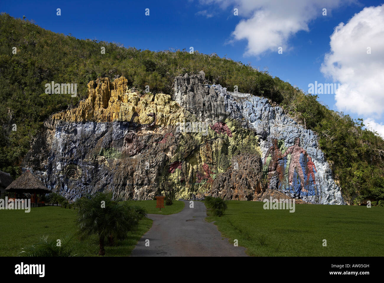 Prehistoric Mural on Cliff, Mural de la Prehistoric by Leovigildo ...