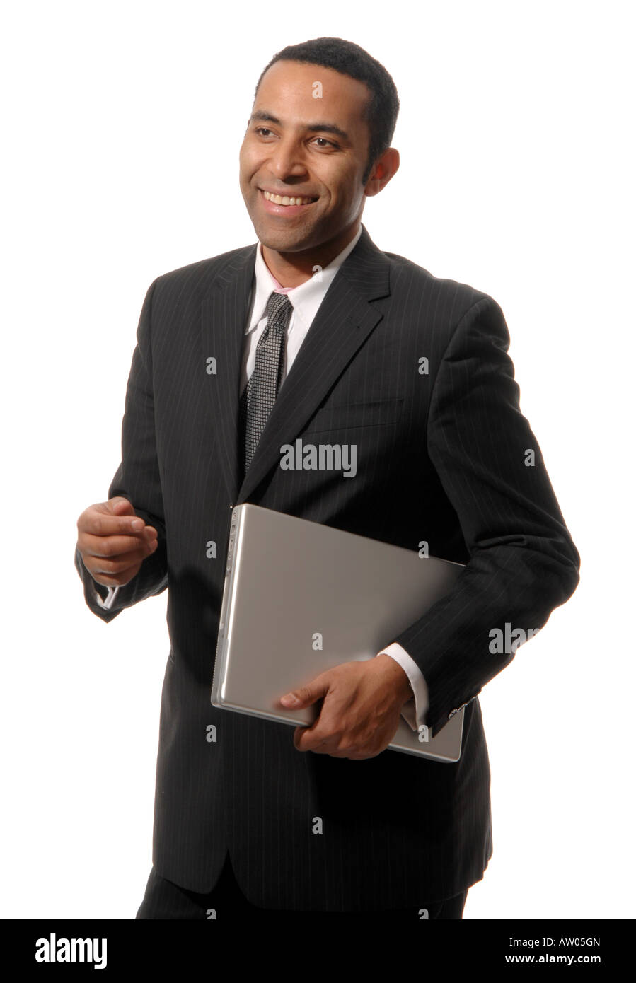 Mixed race businessman standing Cut Out Stock Images & Pictures - Alamy