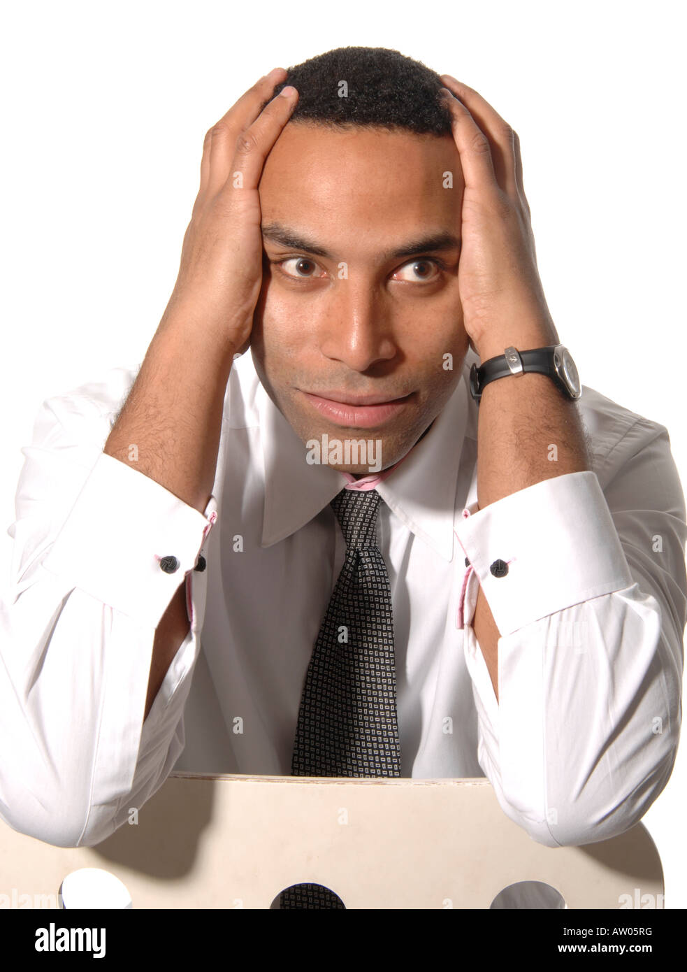 worried business executive Stock Photo - Alamy