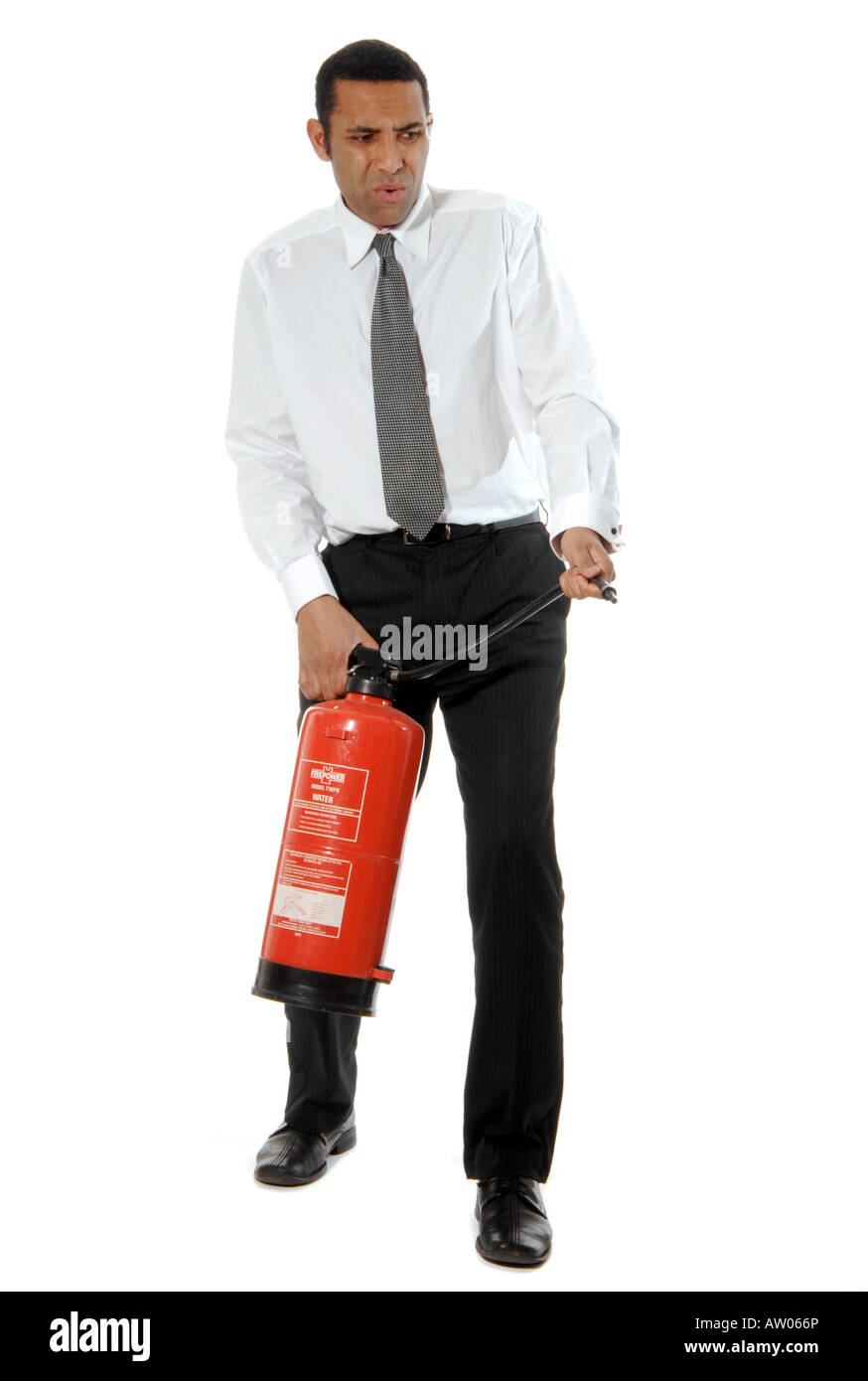 Man Fire Extinguisher High Resolution Stock Photography and Images - Alamy