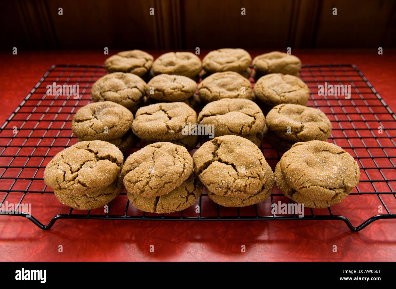 sheet of fresh baked cookies Stock Photo - Alamy