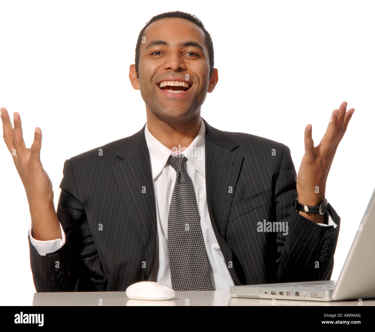 happy business executive Stock Photo - Alamy