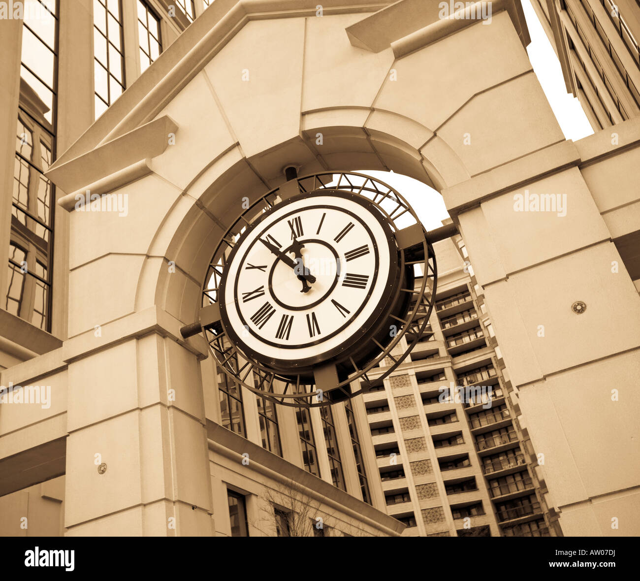 VIRGINIA USA clock face Stock Photo - Alamy