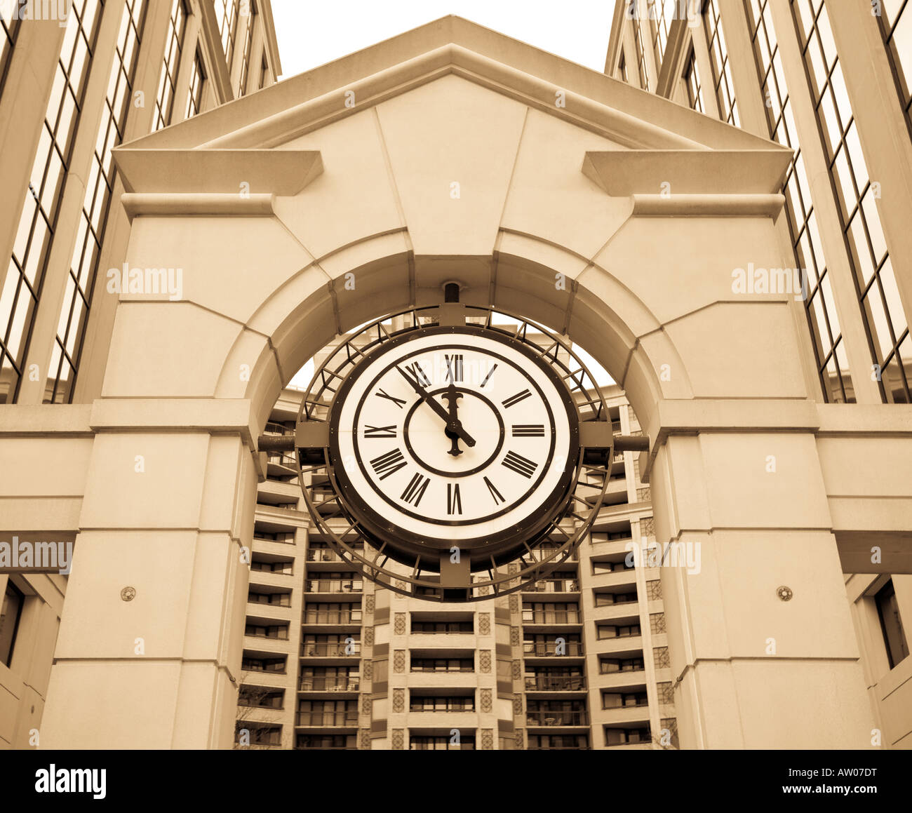 VIRGINIA USA clock face Stock Photo - Alamy