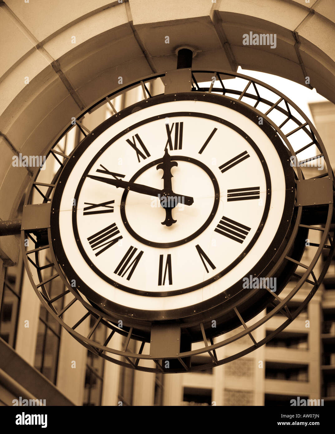 VIRGINIA USA clock face Stock Photo - Alamy