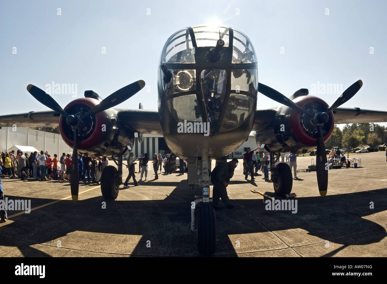 vintage world war 2 bomber B 25 Mitchell at Wings of Freedom Tour ...