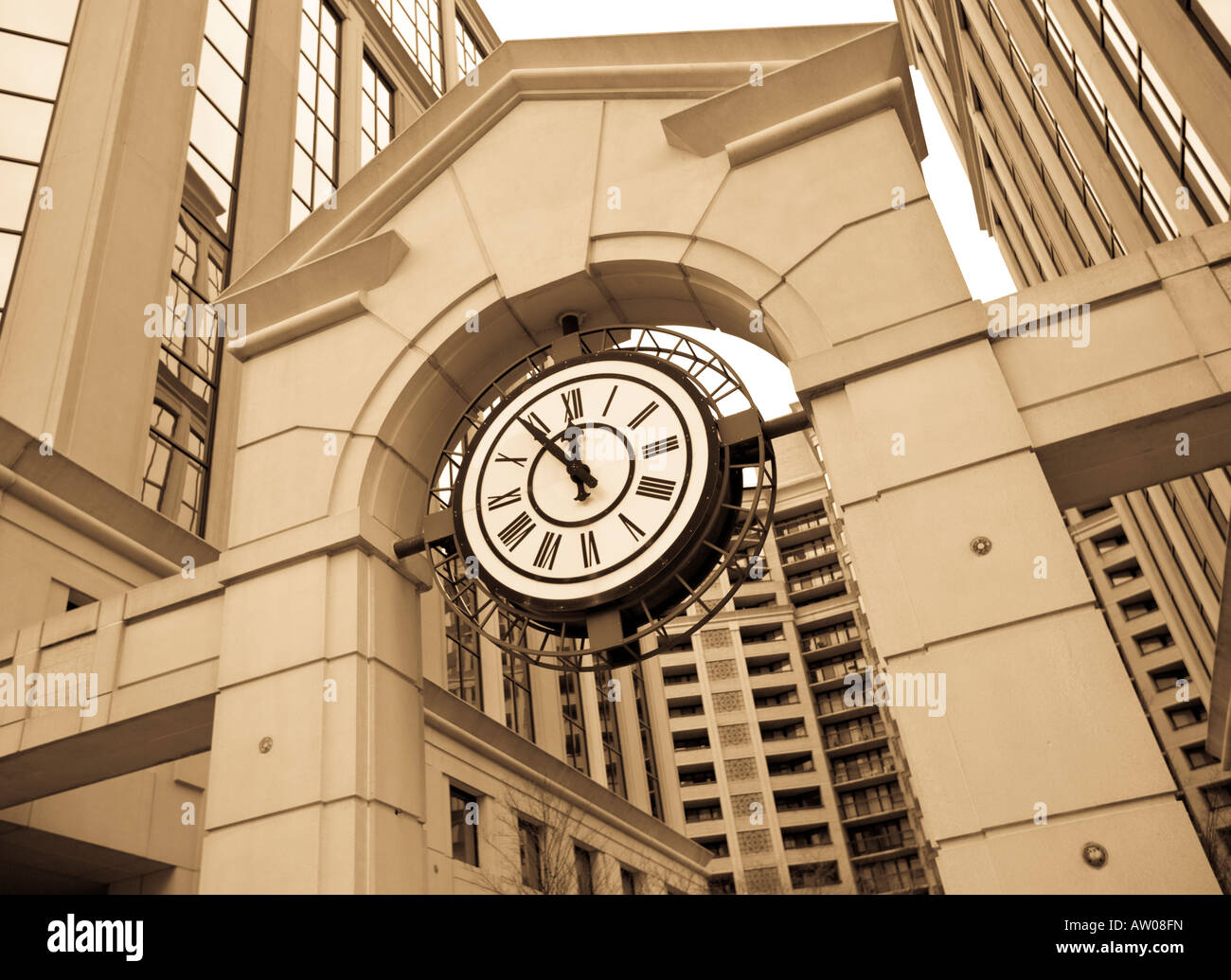 VIRGINIA USA clock face Stock Photo - Alamy