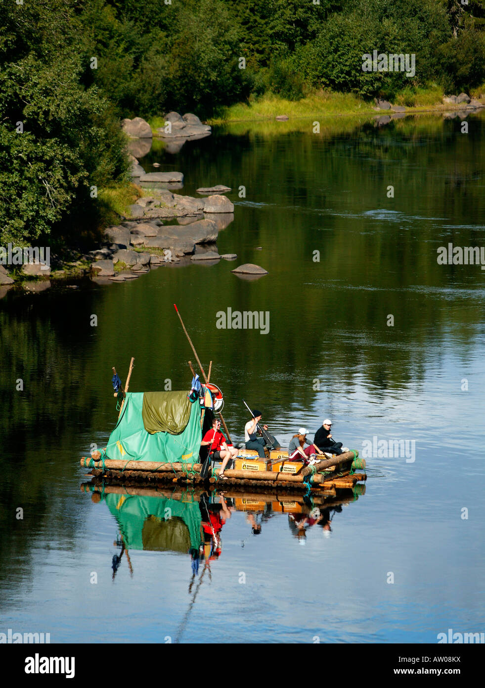 Rafting on Klaralven River, Klaralven Sweden Stock Photo - Alamy