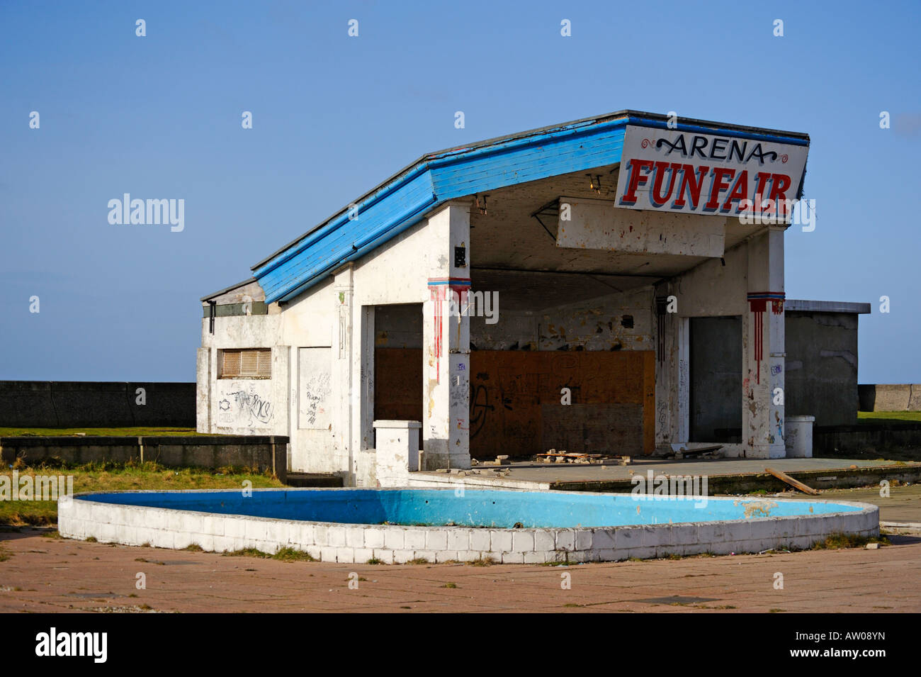 "Arena FunFair". Derelict amusement arcade. Morecambe, Lancashire ...