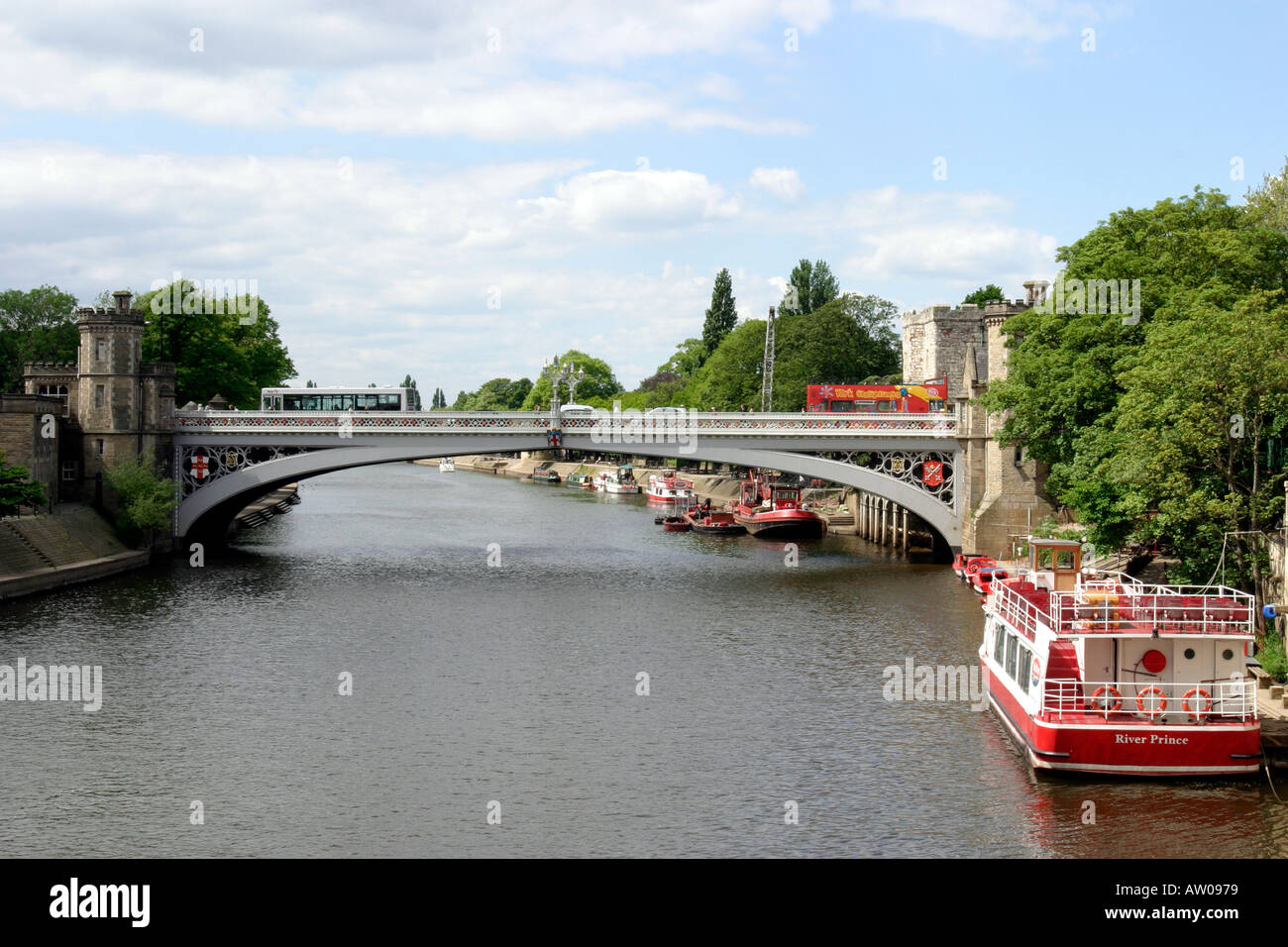 Lendal Bridge spanning the River Ouse York Stock Photo - Alamy