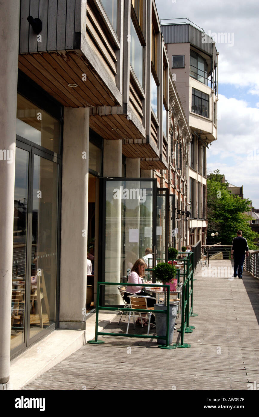 Riverside cafe bars York Stock Photo - Alamy