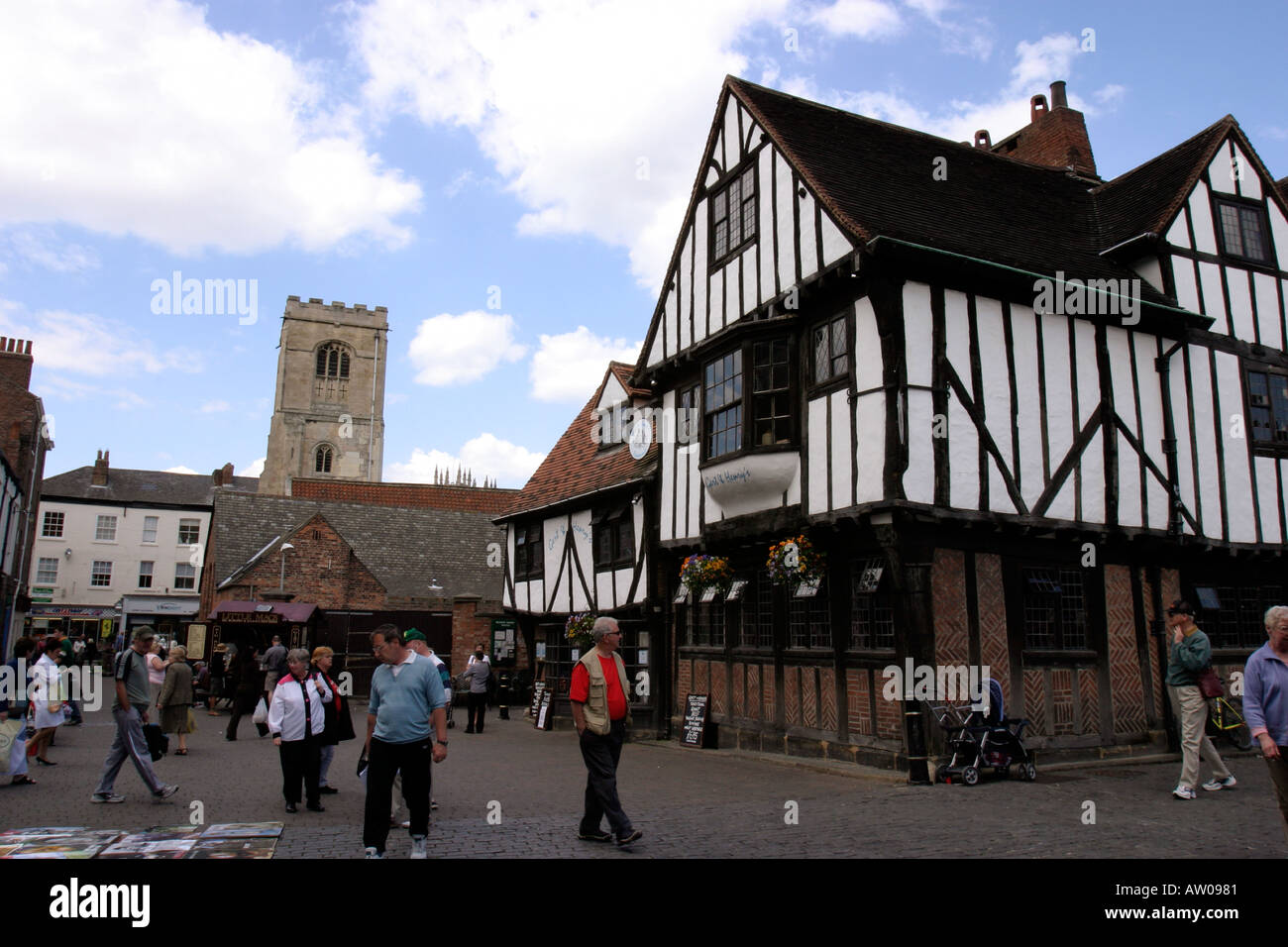 Traditional timbered tavern Newgate Market York Stock Photo - Alamy
