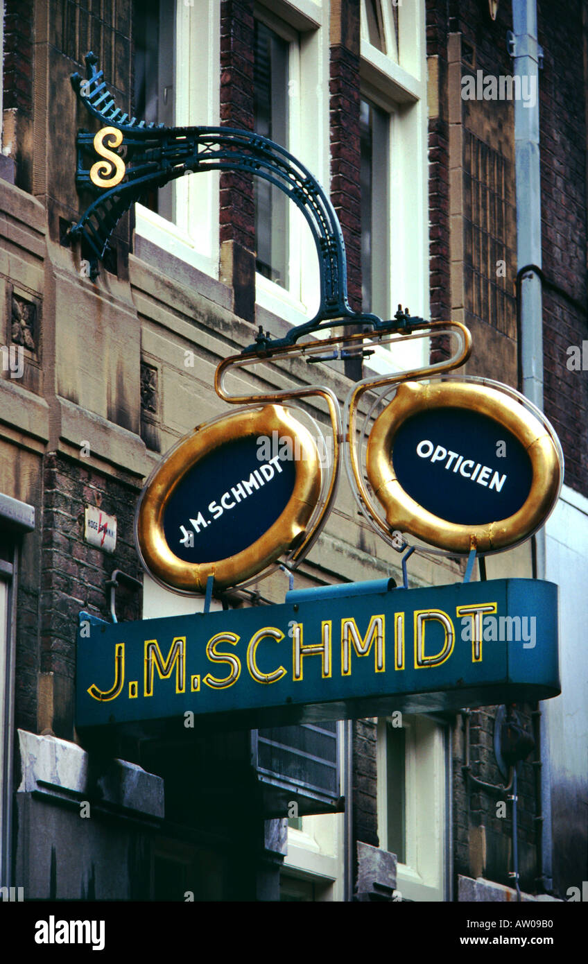 Art nouveau optometrist s sign Amsterdam Stock Photo - Alamy