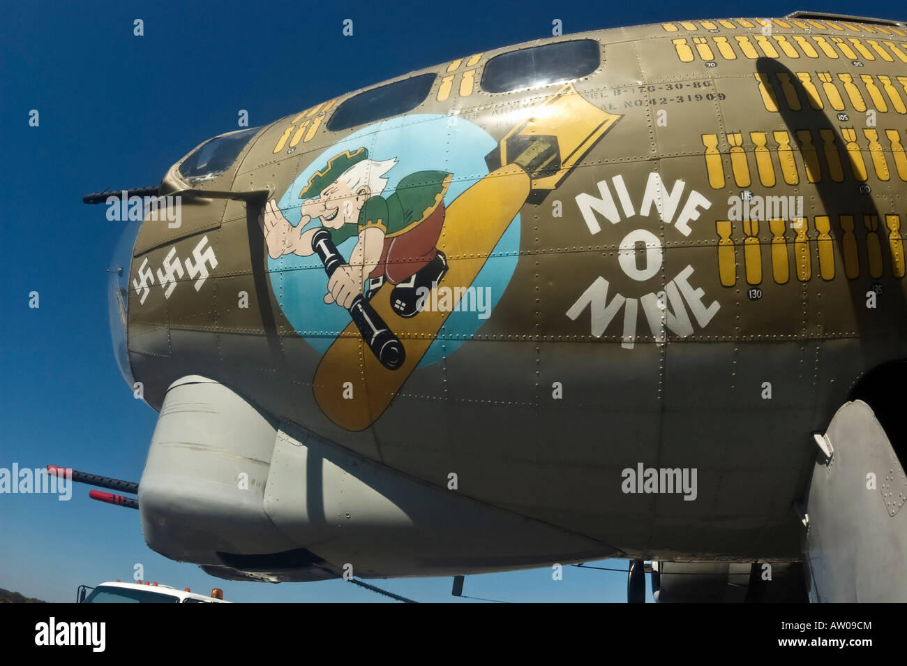 side view of vintage world war 2 bomber B 17 Flying Fortress at Wings ...