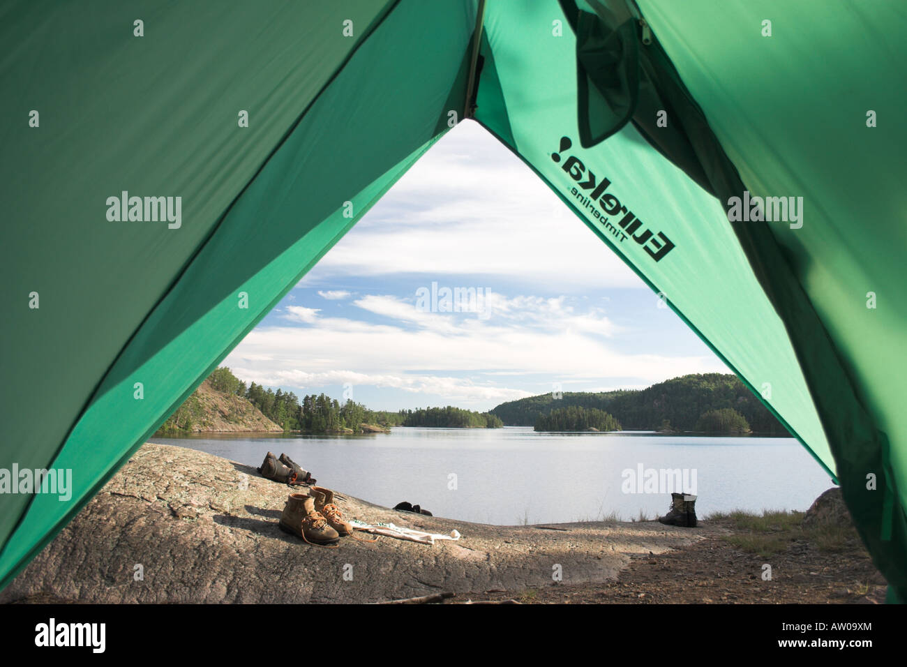 View from inside a tent hi-res stock photography and images - Alamy