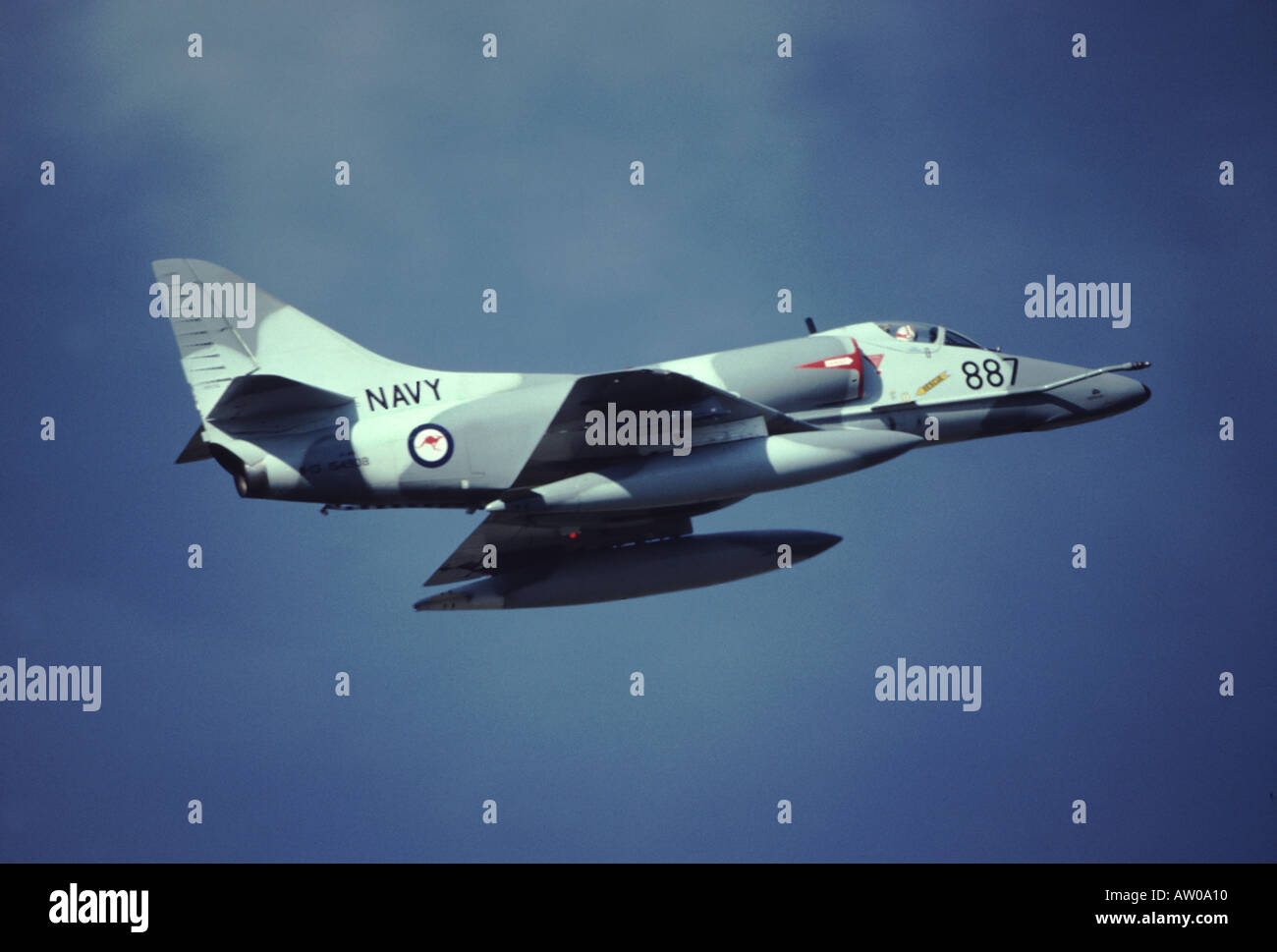 Douglas A4 Skyhawk jet fighter of the Royal Australian Navy Stock Photo ...