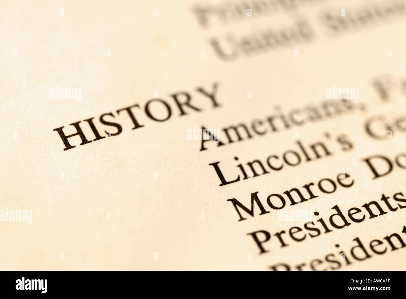 HIstory book page Stock Photo - Alamy