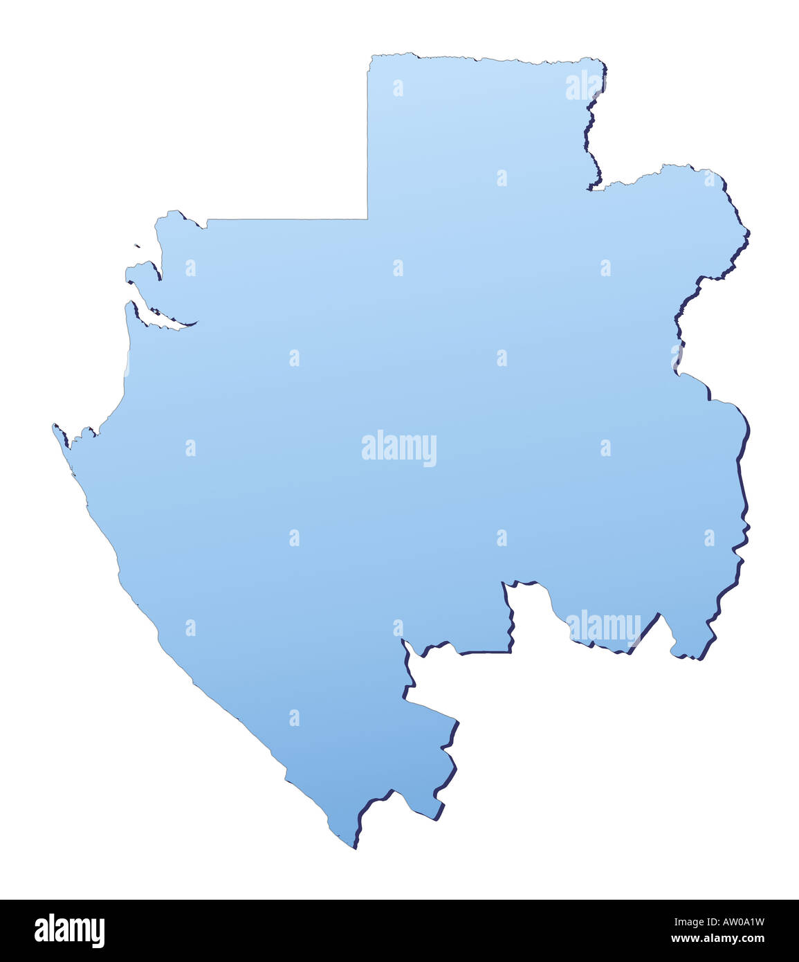 Gabon map hi-res stock photography and images - Alamy