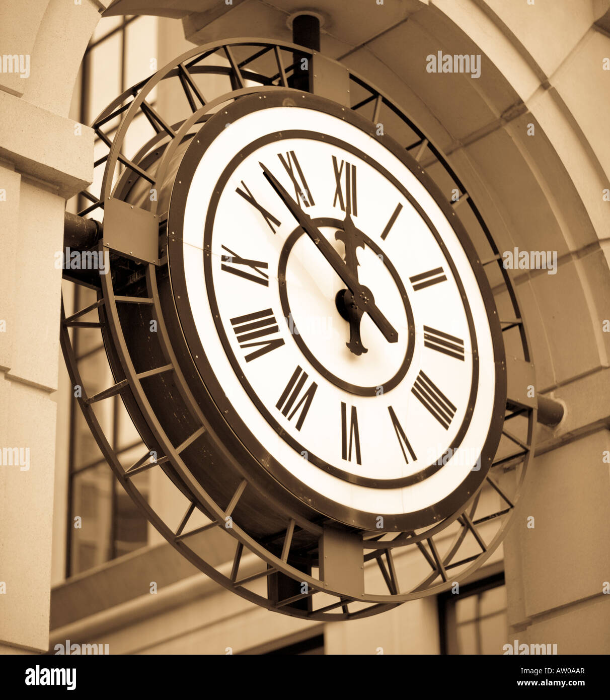 VIRGINIA USA clock face Stock Photo - Alamy