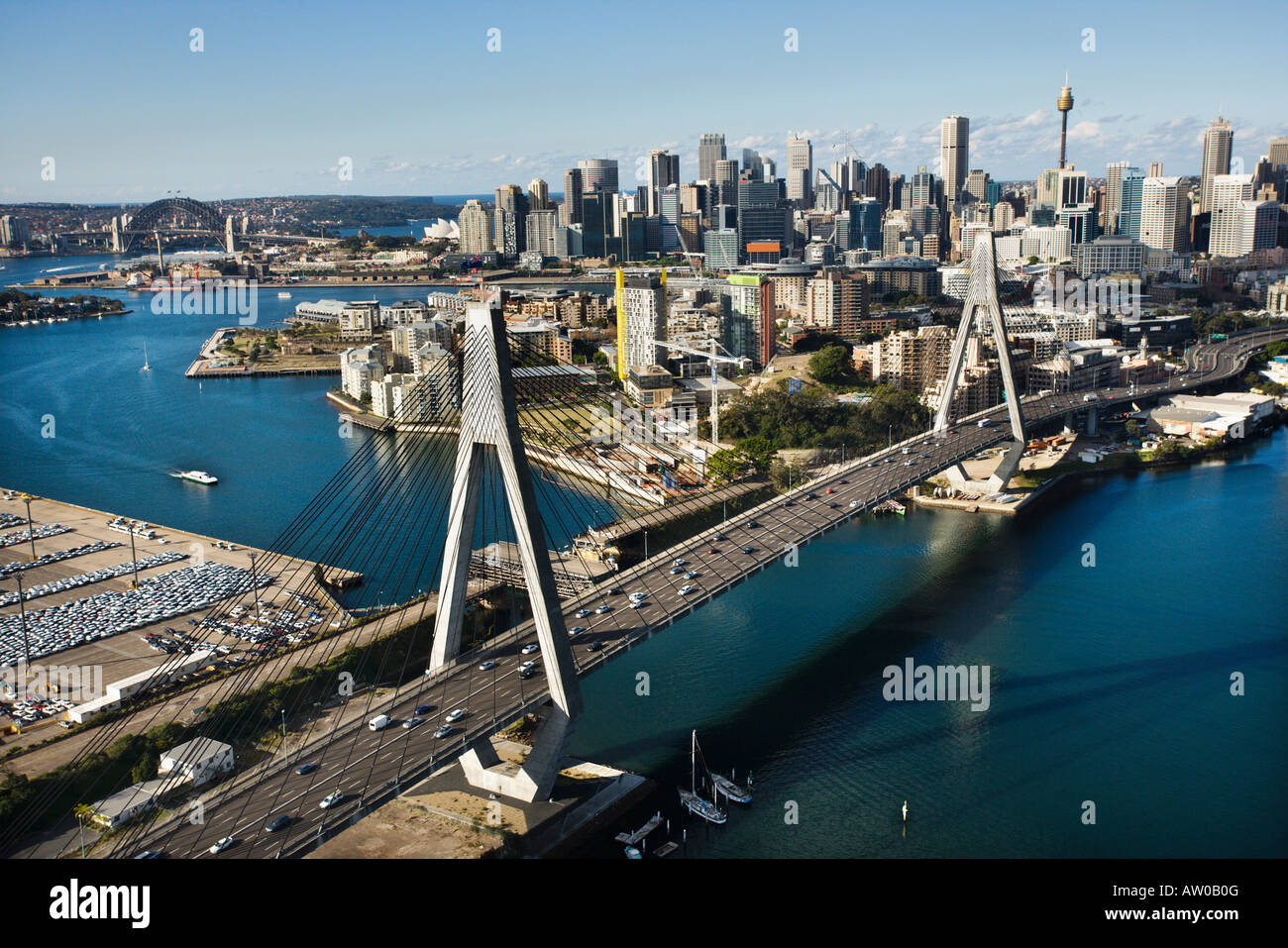 Glebe island bridge sydney hi-res stock photography and images - Alamy