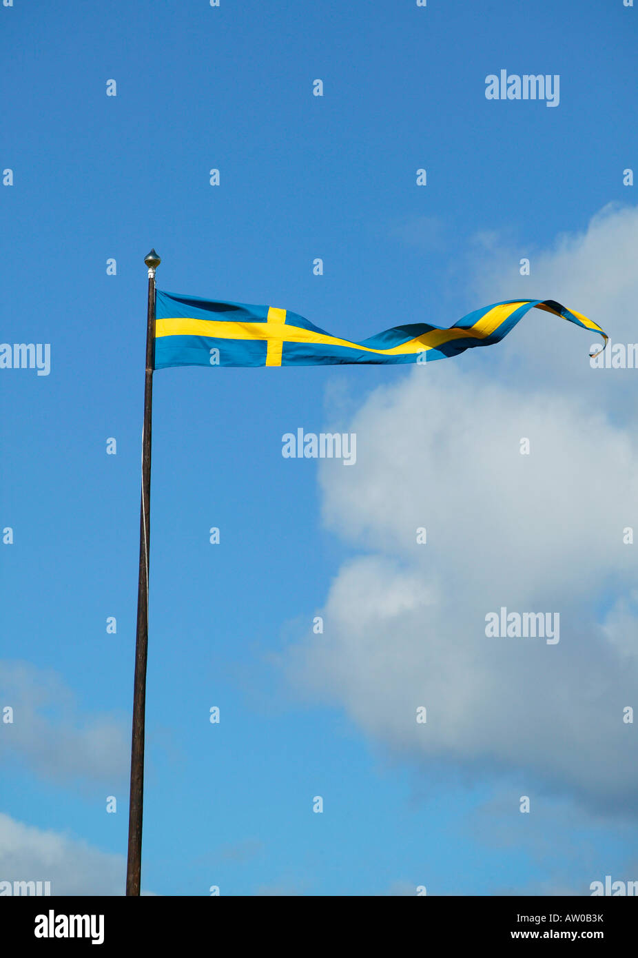 Sweden flag waving hi-res stock photography and images - Alamy