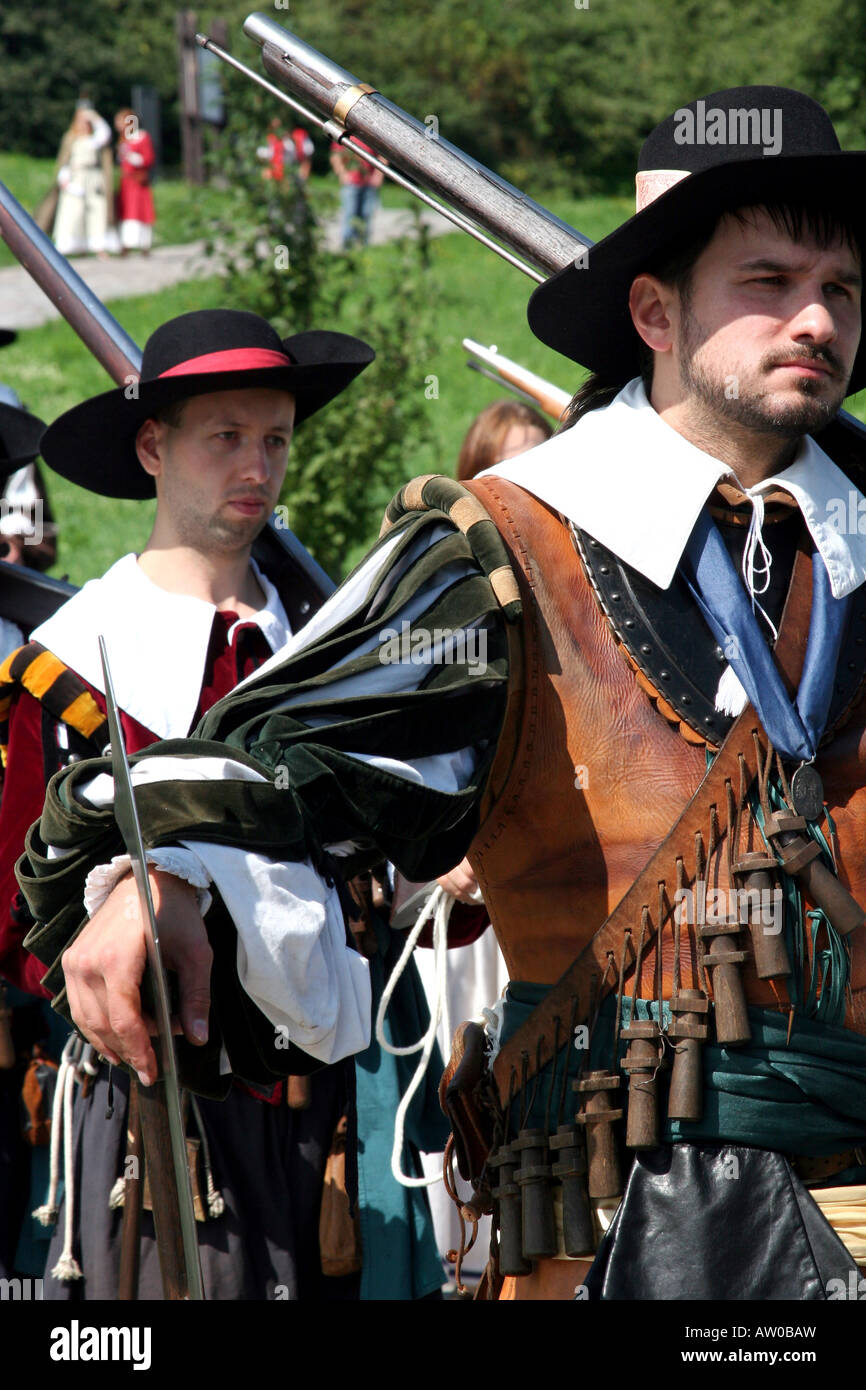 "medieval re-enactment at Devin Castle Slovakia Stock Photo - Alamy