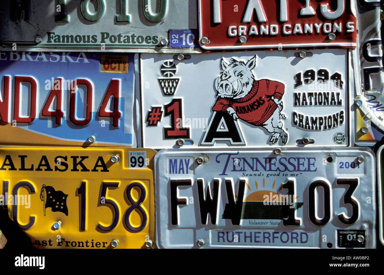 License plates Utah United States of America North America Stock Photo ...