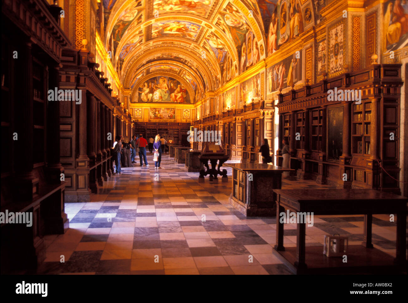 Library monastery el escorial hi-res stock photography and images - Alamy