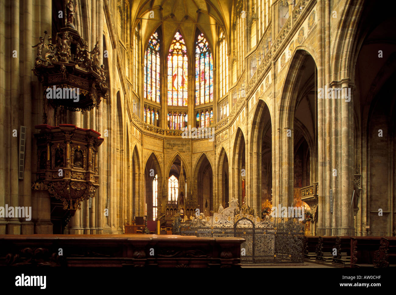 St Vitus Cathedral Hyrad Czech Republic Europe Stock Photo - Alamy